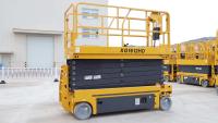 China 12m Electric Platform Scissor Lift with Lift Mechanism and Table Size 2277x1120mm for sale