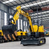 China 8.2 kW Diesel Engine 0.8-1 Ton Mini Excavator with Maximum Digging Depth of 1650mm for sale