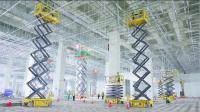China 12m Electric Platform Scissor Lift with Lift Mechanism and Table Size 2277x1120mm for sale