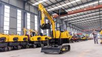 China 8.2 kW Diesel Engine 0.8-1 Ton Mini Excavator with Maximum Digging Depth of 1650mm for sale