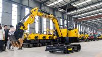 China 1 Ton Mini Excavator with Total Track Length of 1230mm and Advanced Hydraulic System for sale