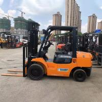 China 2WD 4WD 3 Ton Toyota Used Forklift with 2 Stage Mast and 24V Forklift Rotating Forks for sale