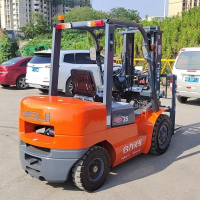 China Chinese HELI 3.5 Ton Used Diesel Forklift with Side Shifter Flexible Maneuverability for sale