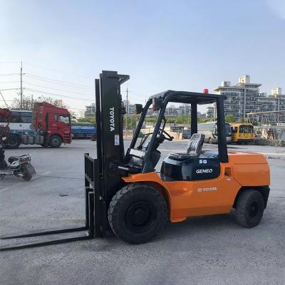 China 1070mm Fork Length 5 Ton Diesel Automatic Used Forklift for Material Handling Needs for sale