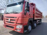 China Manual Window SINO TRUCK 12 Wheeler LHD 50tons Second Hand 8x4 Used HOWO Tipper Dump Truck for sale