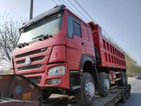 China Manual Window SINO TRUCK 12 Wheeler LHD 50tons Second Hand 8x4 Used HOWO Tipper Dump Truck for sale