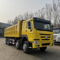 China 400-500L Fuel Tank Capacity HOWO 8x4 371hp Dump Tipper Truck with Air Suspension for sale