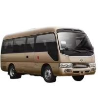 China 25 Seater Coaster Bus Fully Automatic Door with Max Speed 91 110 km/h and EQ6701LHT Model for sale