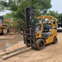 China 3 Ton Diesel Cat Forklift in Japan with Standard Lifting Height and 150mm Fork Width for sale