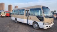 China 30 Seat Luxury Coach Toyo Ta Coaster Bus with Max Power of 113/5200kw and EURO 3 Emission for sale
