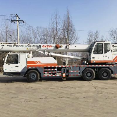 China Max. Lifting Height 42.3M Zoomlion QY25 Mobile Truck Crane Second Hand 25 Ton Crane for sale