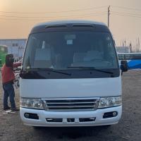 China Color Design Diesel Toyota 30 Seater Coaster Bus for Public Transportation Needs for sale