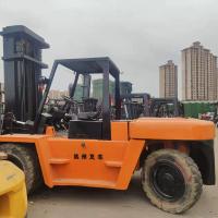 China 4.5m Lifting Diesel Forklift with Non-slip Off-road Tire and 10ton Capacity for sale