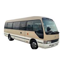 China 30 Seats Used Diesel Coaster Mini Bus Euro 2 Emission Standard 6 8L Engine Capacity for sale