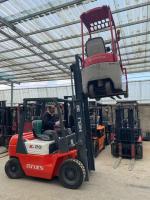 China 3 Ton Gasoline Forklift with Excellent Condition and Overall Dimensions 2675 * 1225* 2105mm for sale