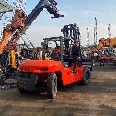 China High Loading Capacity 10 Ton Diesel Forklift Used Heli Forklift with Diesel Engine for sale