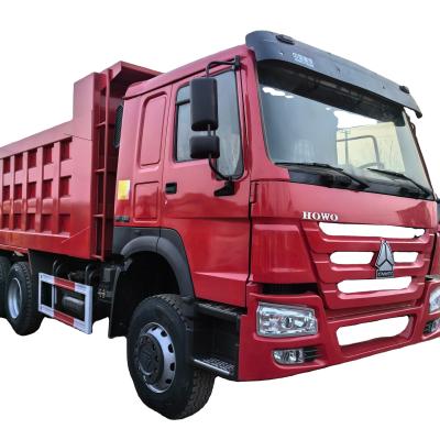 China 5600mm*2300mm*1500mm Cargo Tank 6X4 Used Tipper Truck 371HP 25tons HOWO Dump Truck for sale