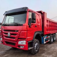 China 5600mm*2300mm*1500mm Cargo Tank 6X4 Used Tipper Truck 371HP 25tons HOWO Dump Truck for sale