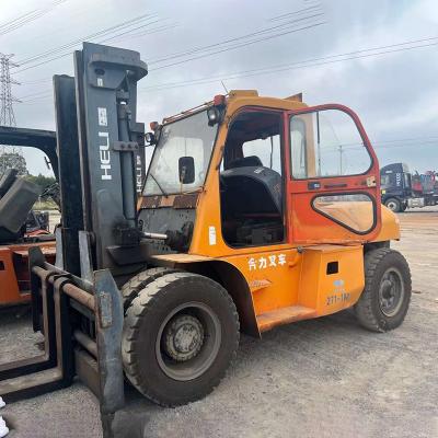 China HELI 10 Ton Diesel Forklift High Capacity Manual Transmission for Material Handling for sale