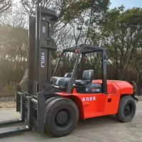 China 10 ton diesel 4x4 forklift cpcd100 3m 4.5m 6m by Heli for Machinery Repair Shops for sale