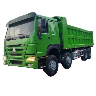 China Fully Refurbished371HP 8X4 HOWO Dump Truck with 6.2-8m Cargo Tank Length and ABS for sale