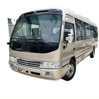 China Four Wheels Mini Model Bus Coaster with Euro 2 Emission Standard and Diesel Fuel Type for sale