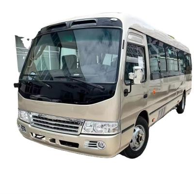 China Four Wheels Mini Model Bus Coaster with Euro 2 Emission Standard and Diesel Fuel Type for sale