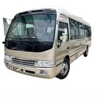 China 16 Seater Left Hand Drive Mini Bus Van with Manual Transmission and 4L Engine Capacity for sale