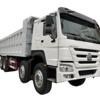 China HW19710 Manual Transmission 371HP Diesel Engine Fully Refurbished 8X4 HOWO Dump Truck for sale