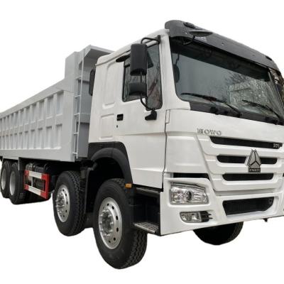 China HW19710 Manual Transmission 371HP Diesel Engine Fully Refurbished 8X4 HOWO Dump Truck for sale