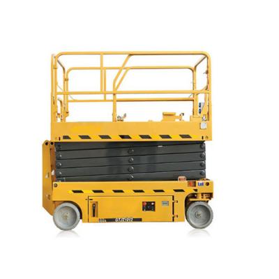 China Top-notch Diesel Scissor Lift with 1877mm Wheelbase and 2.5m Min. Lifting Height for sale