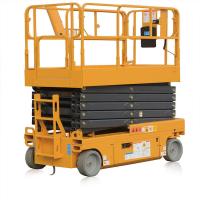 China Top-notch Diesel Scissor Lift with 1877mm Wheelbase and 2.5m Min. Lifting Height for sale