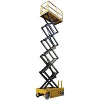 China Top-notch Diesel Scissor Lift with 1877mm Wheelbase and 2.5m Min. Lifting Height for sale