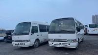 China Left Hand Drive Toyota Coaster Bus with Left Drive and 7005*2040*2785mm Measurements for sale
