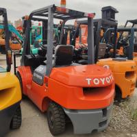 China 2018 Toyota 3 Ton Used Diesel Forklift with Speed of 350m/min in Good Condition for sale
