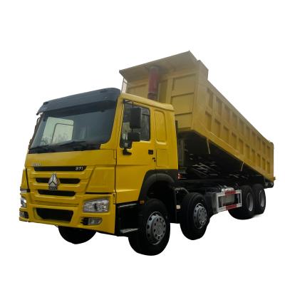 China Used HOWO 8*4 Heavy-duty Dump Truck Tipper Truck Dumper 12.00R20 18PR in LHD SINO for sale