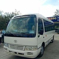 China Customer's Requirement 30 Seats Toyota Coaster Van Left Hand Driving Tourist Luxury Bus for sale