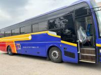China 72 Seats Left Hand Drive Passenger Bus with Euro 4 Emission Standard Engine Capacity 8L for sale