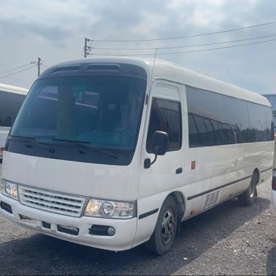 China 30 Seater Toyota Coaster Bus Left Drive and Comfortable Style with Diesel Engine for sale