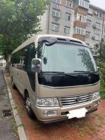China 30 Seater Toyota Coaster Bus with Manual Transmission and Euro 3 Emission Standard for sale