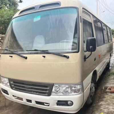 China 30 Seater Toyota Coaster Diesel Bus with Engine Capacity 4L and Manual Transmission for sale