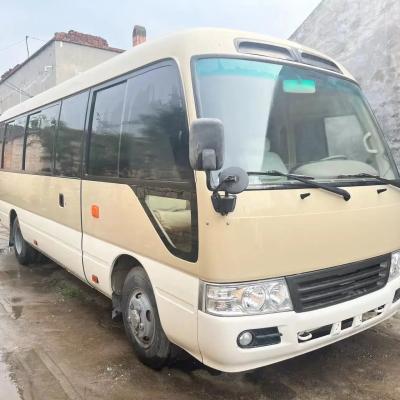 China 30 Seater Toyota Coaster Buses with Refurbished Engine Capacity 4L Diesel at Affordable for sale