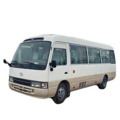 China 30 Seater Left Hand Drive Toyota Coaster Bus with Manual Transmission and Euro2-6 Emission for sale