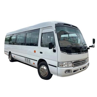 China Turbo Charger Engine 2022 2023 Year 30 Seater Toyo ta Coaster Bus LHD RHD Used for sale