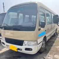 China Left Drive 30 Seater Toyota Coaster Bus 7005*2040*2785mm Dimensions Affordable for sale