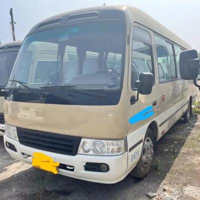 China Left Drive 30 Seater Toyota Coaster Bus 7005*2040*2785mm Dimensions Affordable for sale
