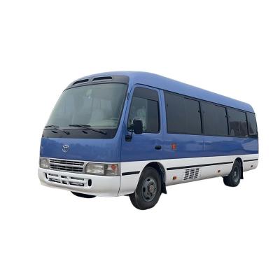 China Manual Transmission Toyota Coaster 29 Seats Bus with Sliding Windows Great Condition for sale