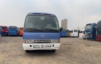 China Manual Transmission Toyota Coaster 29 Seats Bus with Sliding Windows Great Condition for sale