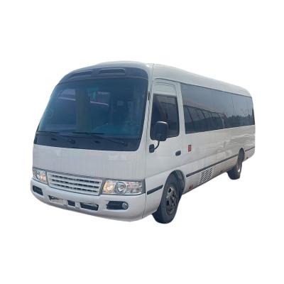 China Tire 7.00R16 Toyota Coaster 29 Seats Sliding Windows Bus with Manual Transmission for sale