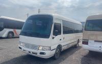 China Tire 7.00R16 Toyota Coaster 29 Seats Sliding Windows Bus with Manual Transmission for sale